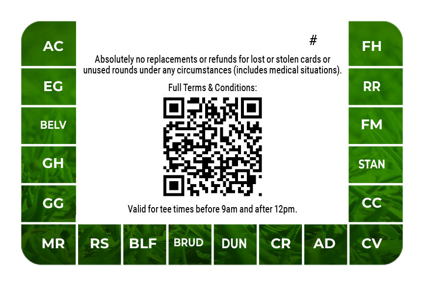 Green Card – Golf PEI Online Store